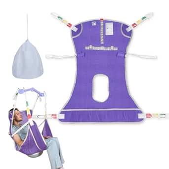 EZ Assistive Universal Full Body Transfer Lift Sling with Commode ...