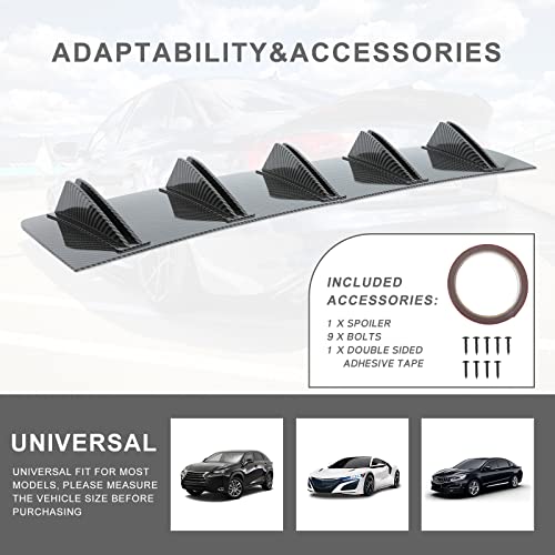 Snapklik.com : 31 Car Rear Bumper Lip, Universal Rear Diffuser Shark ...