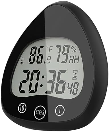 TIMIOTC Shower Timer - Waterproof Bathroom Clock Touch Digital Shower ...