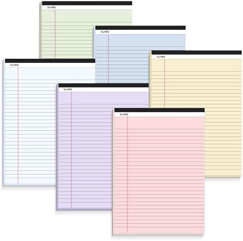 Amazon.com : Fuutreo 8 Pcs 8.5'' x 11'' Colored Legal Pad Writing Pads ...