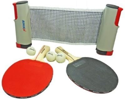 Amazon.com : Anywhere Table Tennis Ping Pong Deluxe Set - Paddles ...