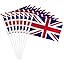 Amazon.com : 25 Pack UK Hand Held Flag, Britain Small Mini Stick Flag ...