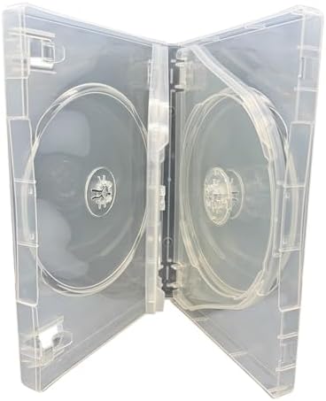 DragonTrading 1 x 5 Disc Clear DVD Disc Case With 27mm Spine Booklet ...