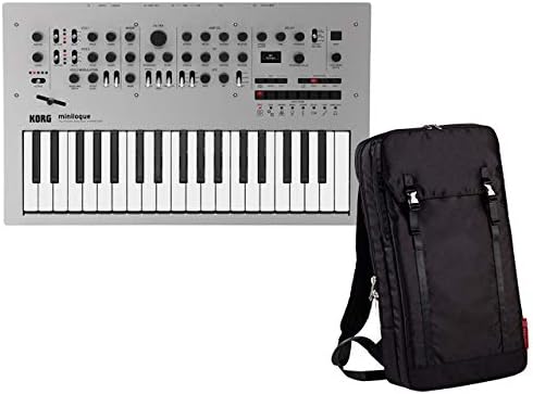 Amazon | KORG コルグ - ポリフォニック アナログ シンセサイザー minilogue + SEQUENZ 純正キャリングバッグ MP-TB1 BK セット | シンセサイザー ...