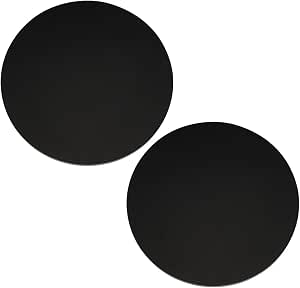 FINGERINSPIRE 2Pcs Model Display Bases 15x15cm Black Round Huge Figure ...