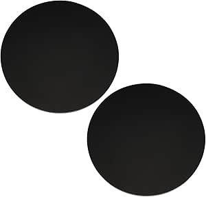 FINGERINSPIRE 2Pcs Model Display Bases 15x15cm Black Round Huge Figure ...