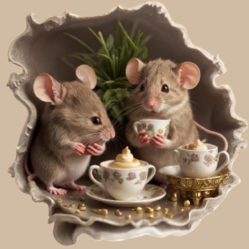 Amazon.com: 3D Mouse Coffee Lover Wall Sticker,Size 6'' : Tools & Home ...