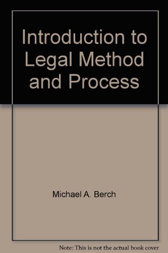 Introduction to legal method and process: Cases and materials ...