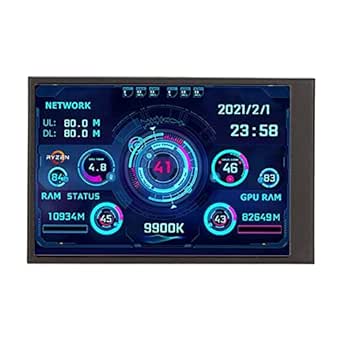 Adium PC CPU Data Monitor - 3.5 inch IPS USB Computer Temperature ...
