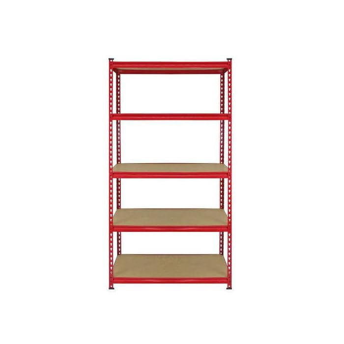Buy Safekom 1x 5 Tier Shelving Rack 1.5M Tall 150cm H x 70cm W x 30cm D ...