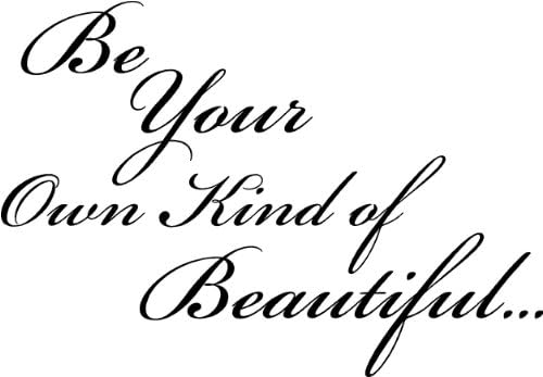Amazon.com: Be Your Own Kind of Beautiful - Inspirational Quotes Art ...