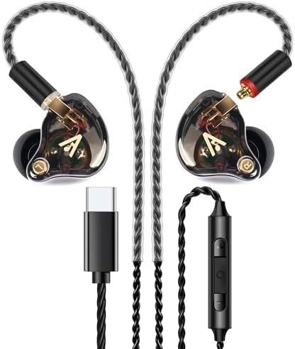 Amazon.com: Vibes 202MC Wired Earbuds - HiFi In Ear Monitor Headphones ...