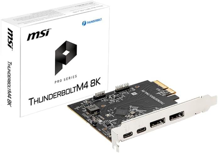 MSI THUNDERBOLTM4 8K Thunderbolt 4 Controller PCIe 3.0 X4 : Amazon.ca ...