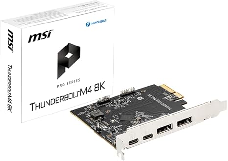 MSI THUNDERBOLTM4 8K Thunderbolt 4 Controller PCIe 3.0 X4 : Amazon.ca ...