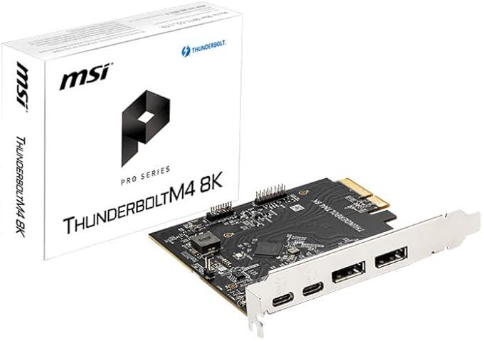 MSI THUNDERBOLTM4 8K Thunderbolt 4 Controller PCIe 3.0 X4 : Amazon.ca ...