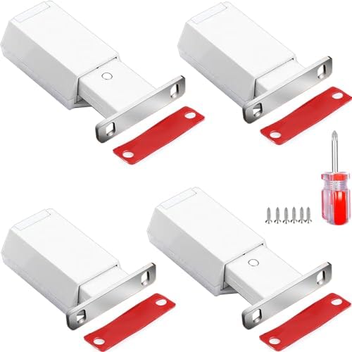 Magnetic Push to Open Cabinet Hardware CBRIVE 2 Pack Heavy Duty Push ...