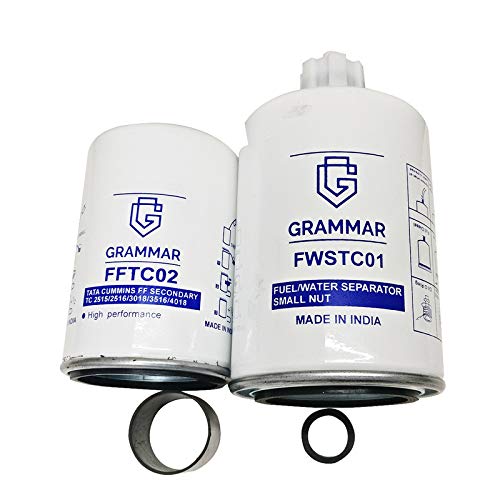 Tata Cummins Set of 2 Filter Kit (Fuel Filter + Fuel Water Seperator ...