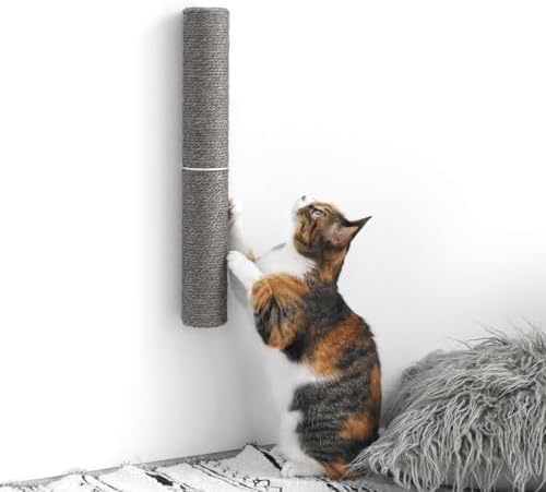 Amazon.com : xympo 18" Compact Wall Mounted Cat Scratcher, Sisal ...