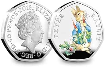 The Royal Mint UK 2018 Peter Rabbit Silver Proof 50p : Amazon.co.uk