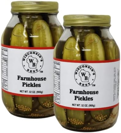Amazon.com : Wisconsin's Best - Farmhouse Pickle Spears 32 oz. (2 Pack ...