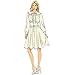 Amazon.com: Vogue Patterns V9076 E5 Misses' Gathered Dress with Bishop ...