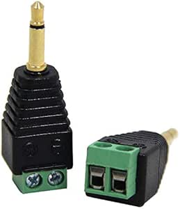 Ancable 3.5mm Mono Screw Terminal Blocks for 12V Trigger Cable and IOT ...