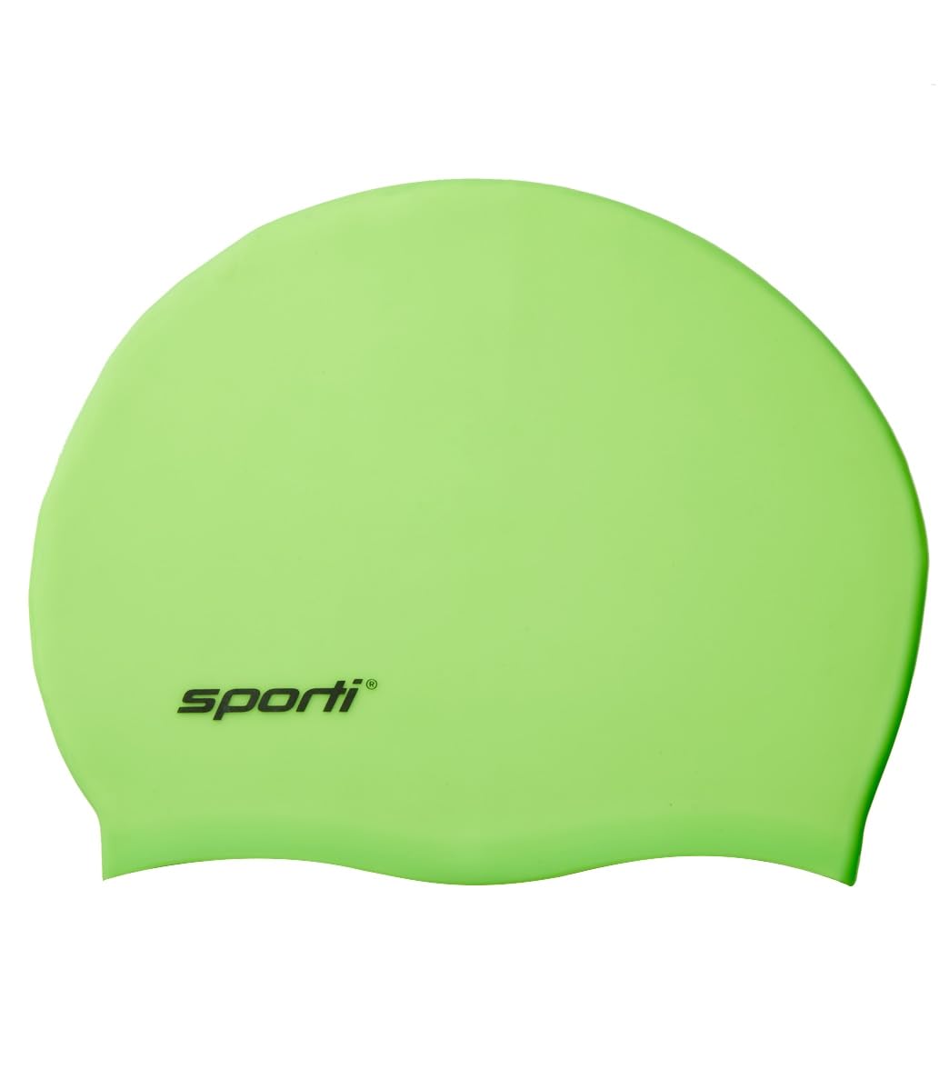Snapklik.com : Sporti Kids Solid Neon Silicone Swim Cap
