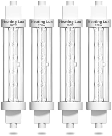 Catering Halogen Heat LAMP Bulb 200W Double JACKETED 118MM Long ...