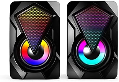 Amazon.com: Computer Speakers, Mini Wired 2.0 USB Powered PC Speakers ...