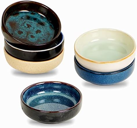 Amazon.com | Soy Sauce Dish - 3.5 Inch of 8 Ceramic Style Sauce Dipping ...