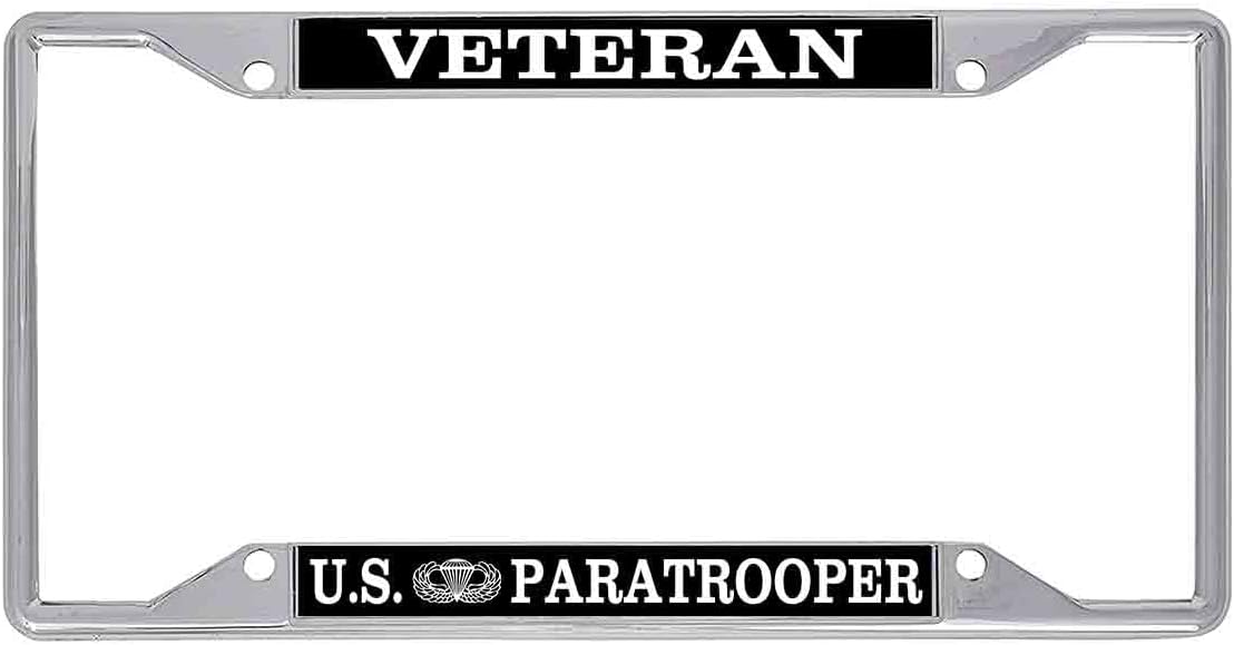 Amazon.com: Veteran US Army Paratrooper Car License Plate Frame Design ...