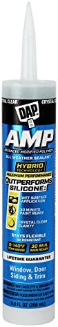 Amazon.com: DAP AMP All Weather Window, Door and Siding Sealant, Clear ...