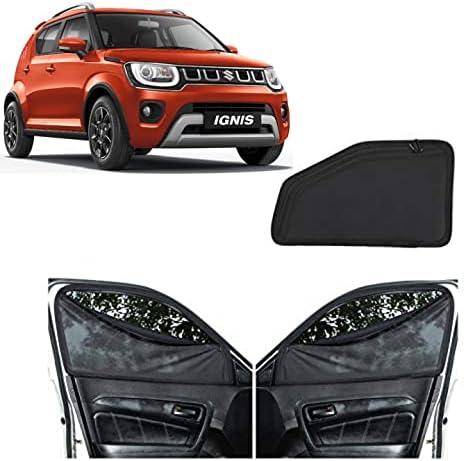 DS ENTERPRISE Z Black Car Window Magnetic/Zipper Sun Shade/Curtain for ...