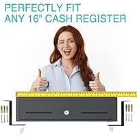 Amazon.com : Skywin Under Counter Mounting Brackets for Cash Drawer - Heavy Duty Steel Mounting ...