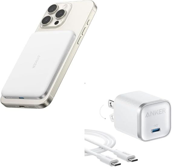 Amazon.com: Anker Nano Power Bank, Ultra-Slim 5,000mAh Magnetic Battery ...