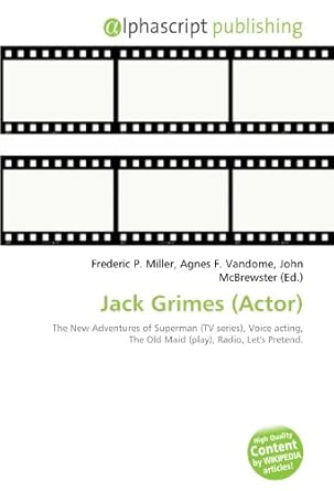 Jack Grimes (Actor): The New Adventures of Superman (TV series), Voice ...
