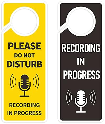 Amazon.com: CLEVER SIGNS Recording in Progress - Please Do Not Disturb ...