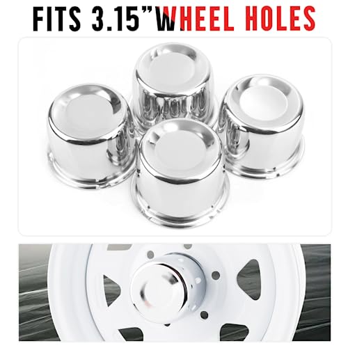 Snapklik.com : RTrhinoTuning 4PCS 3.15 80mm Push Through Center Caps ...