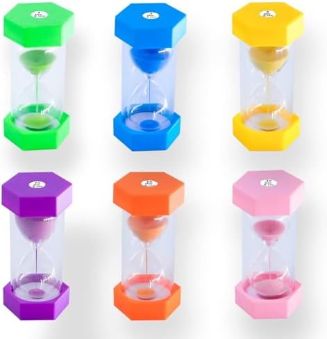 Amazon.com: Sand Timers for Kids, 1/2/3/5/10/30 Minutes Acrylic ...