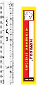 Nataraj Transparent Scale - 15 cm : Amazon.in: Office Products