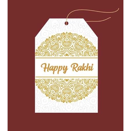 SVM CRAFT® Happy Raksha Bandhan Gift Tags (Pack of 50). d-2 Rakhi Gift ...