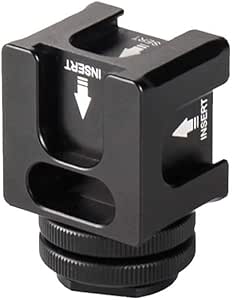 Universal Aluminium Alloy Cold Shoe Camera Mount Adapter with 4 Cold ...