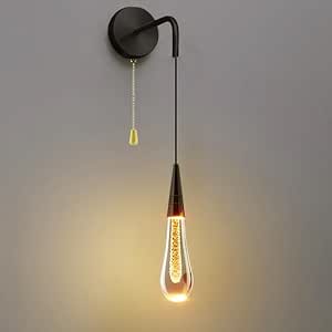 Amazon.com: Teardrop Crystal Wall Light Metal Wall Pendant Lamp with ...