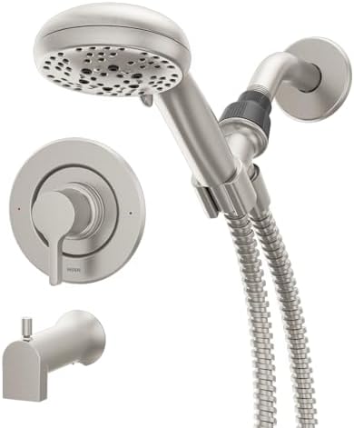 Moen Beric Shower Faucet with Handshower and Included Valve – Spot ...