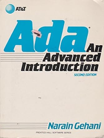 Ada: An Advanced Introduction/Book and Disk (Prentice-hall Software ...