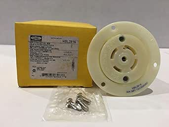Flanged Locking Receptacle - Hubbell Wiring Device-Kellems HBL2816 ...