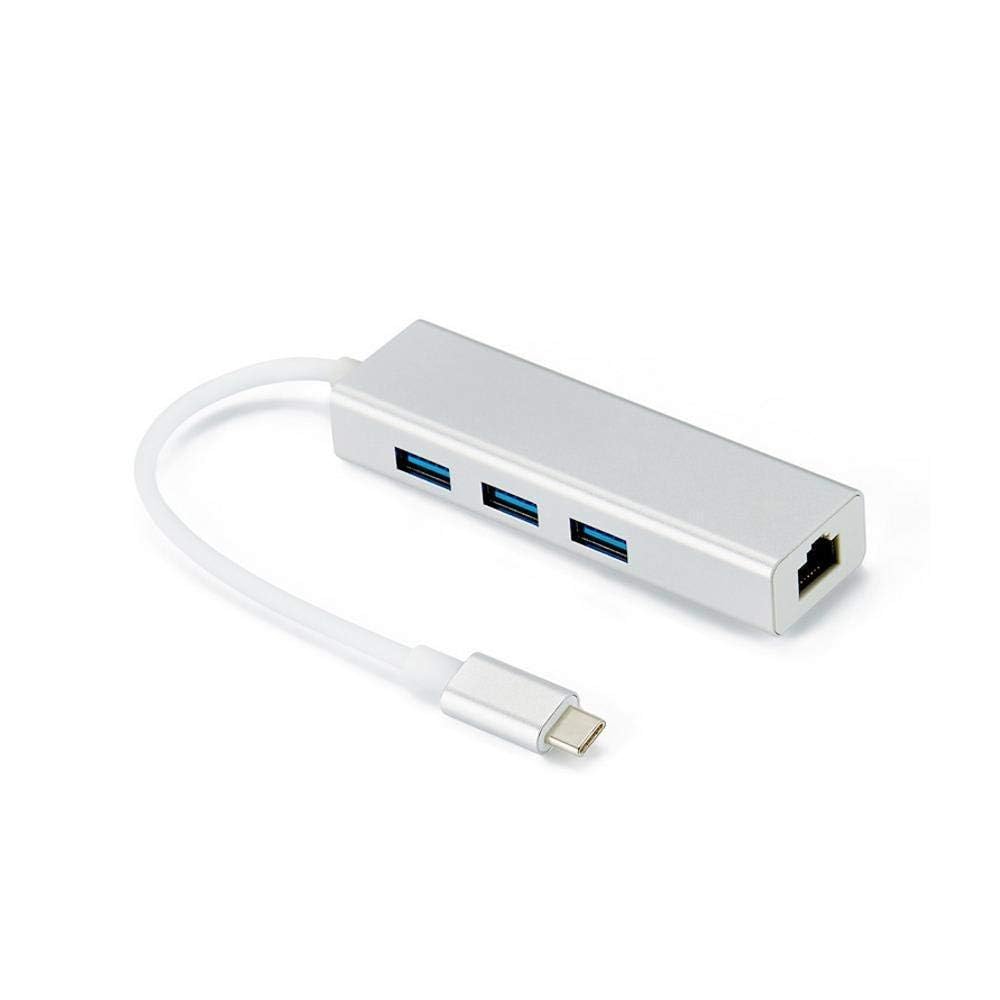 Type C LAN Ethernet Adapter, Multiport Adapter, USB HUB 3.0 for PC, 4 ...