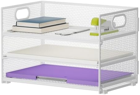 HMXLJJY Letter Tray Organiser, A4 Paper Filing Trays, 5-Tier Office ...