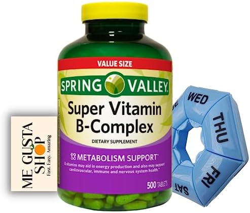Amazon.com: Spring Valley Super Vitamin B-Complex Tablets Dietary ...