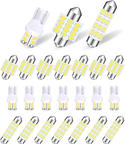 Amazon.com: QODOLSI 24 Pack LED Car Bulb Kit, Car Interior Dome Light ...